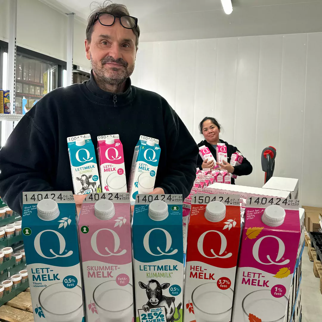 8000 liter melk fra Q-meieriene – Havaristen